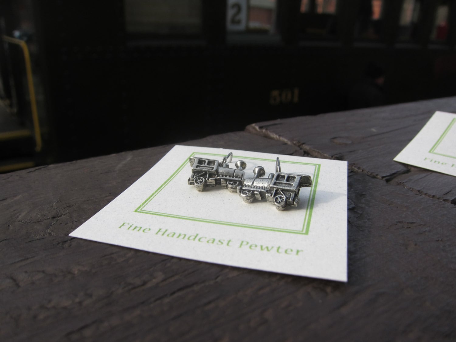 Pewter Train Earrings Locomotives Trains and Engine | Etsy