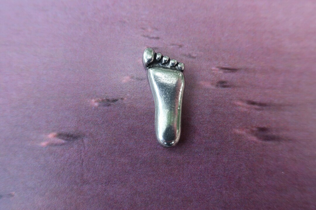 Foot Pewter Lapel Pin- CC468- Foot, Orthopedic, Footprint, and Walk a ...