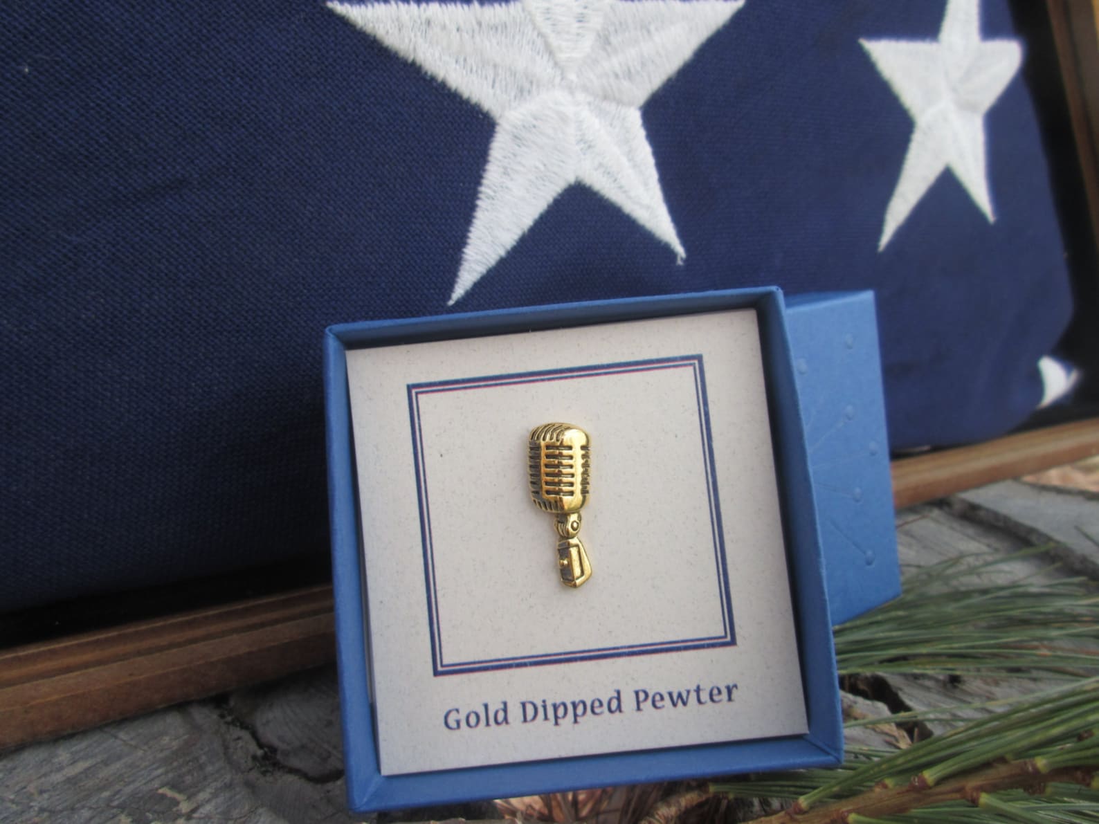 Gold Microphone Lapel Pin-cc529g Mic Broadcast and Sound - Etsy