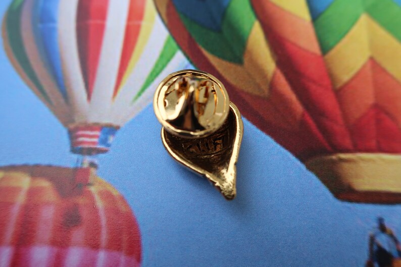 Hot Air Balloon Gold Dipped Pewter Lapel Pin CC484G | Etsy