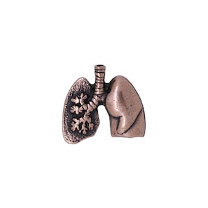 Copper Lung Lapel Pin-cc390c- Medical and Anatomy, Respiratory ...
