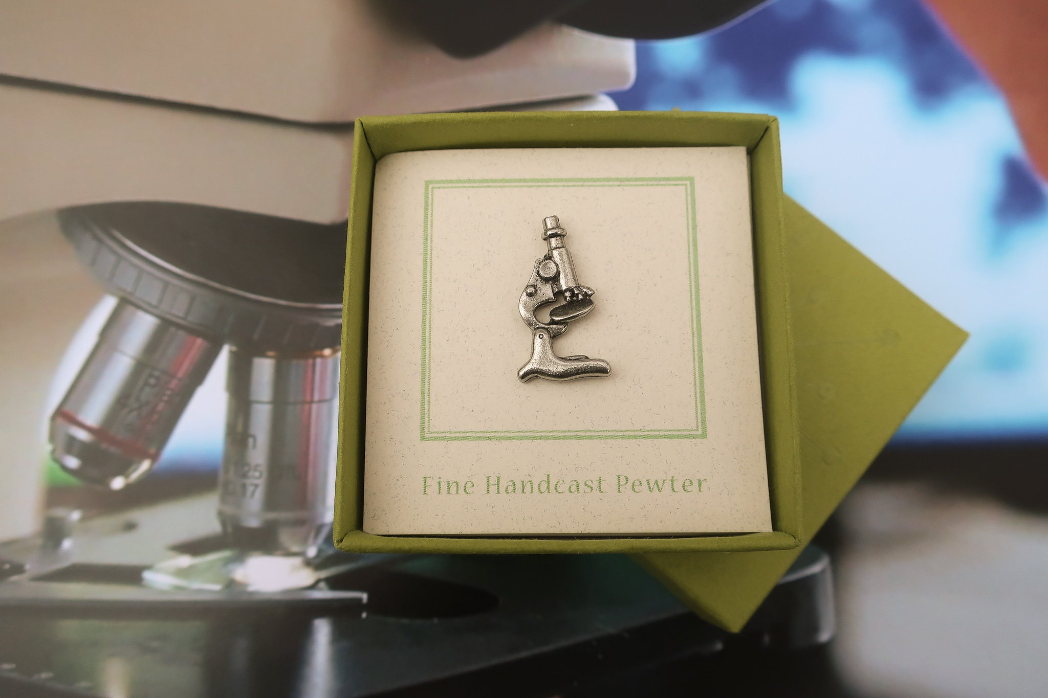 Microscope Lapel Pin CC166 Science and Lab Pins for - Etsy Ireland