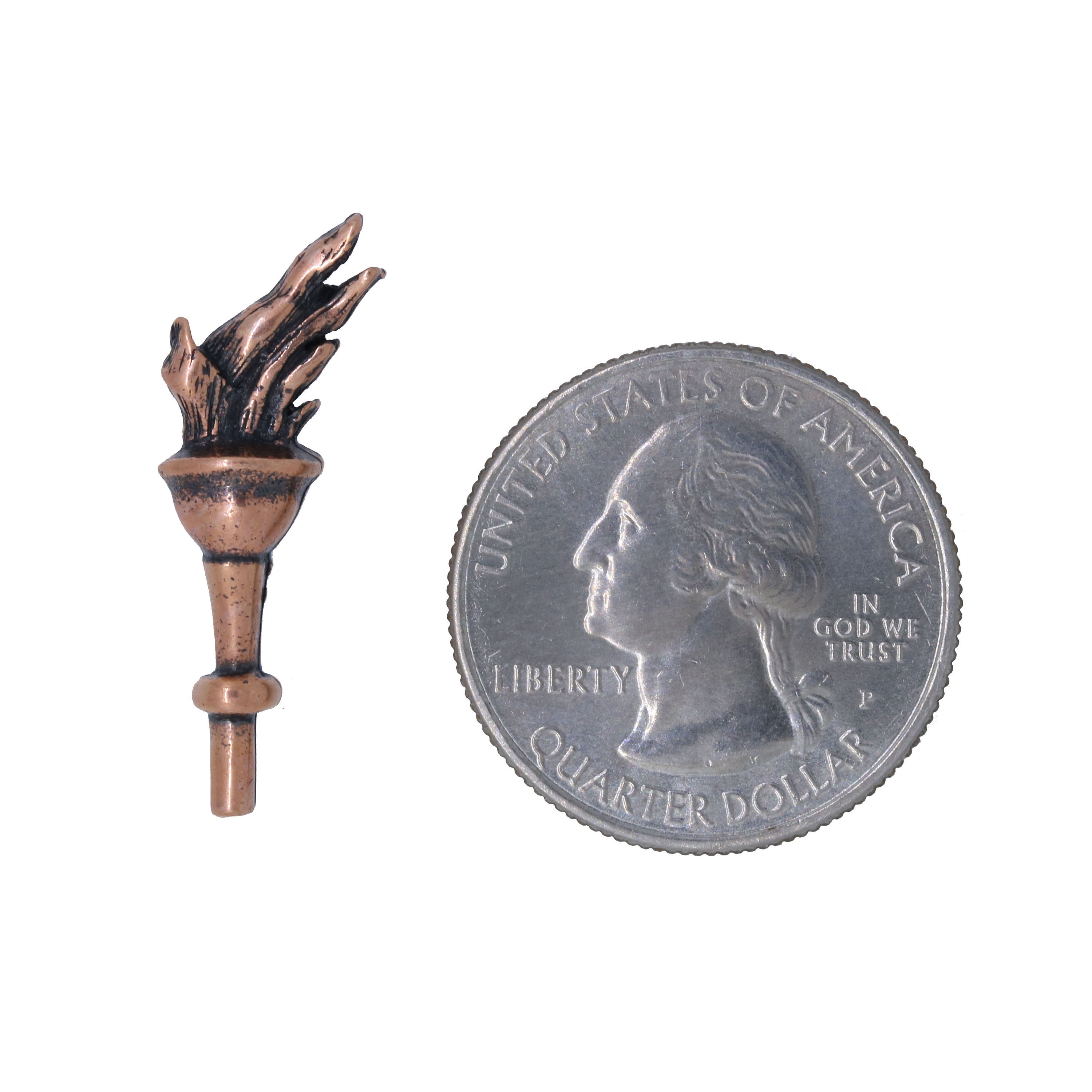 Copper Torch Lapel Pin - CC406C- Symbol of Knowledge, Illumination ...