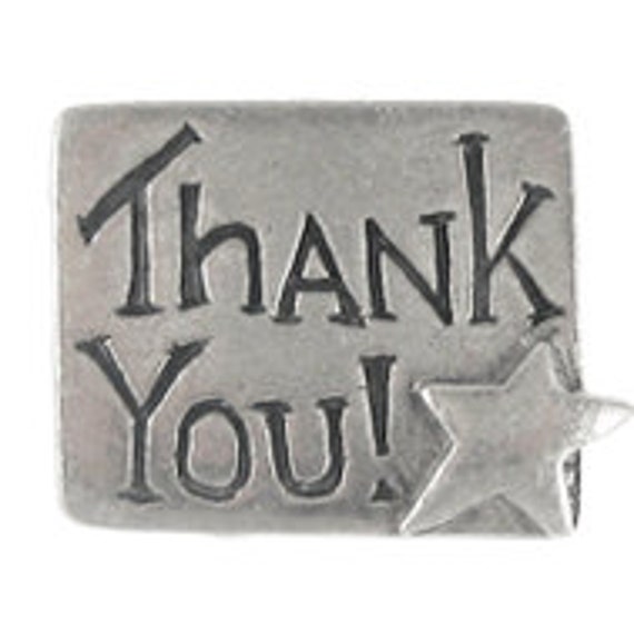 Thank You Lapel Pin CC555 Thank You Grateful Appreciation | Etsy