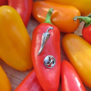 Chili Pepper Lapel Pin - CC203- Chile, Peppers, Chili Pepper, Spicy ...