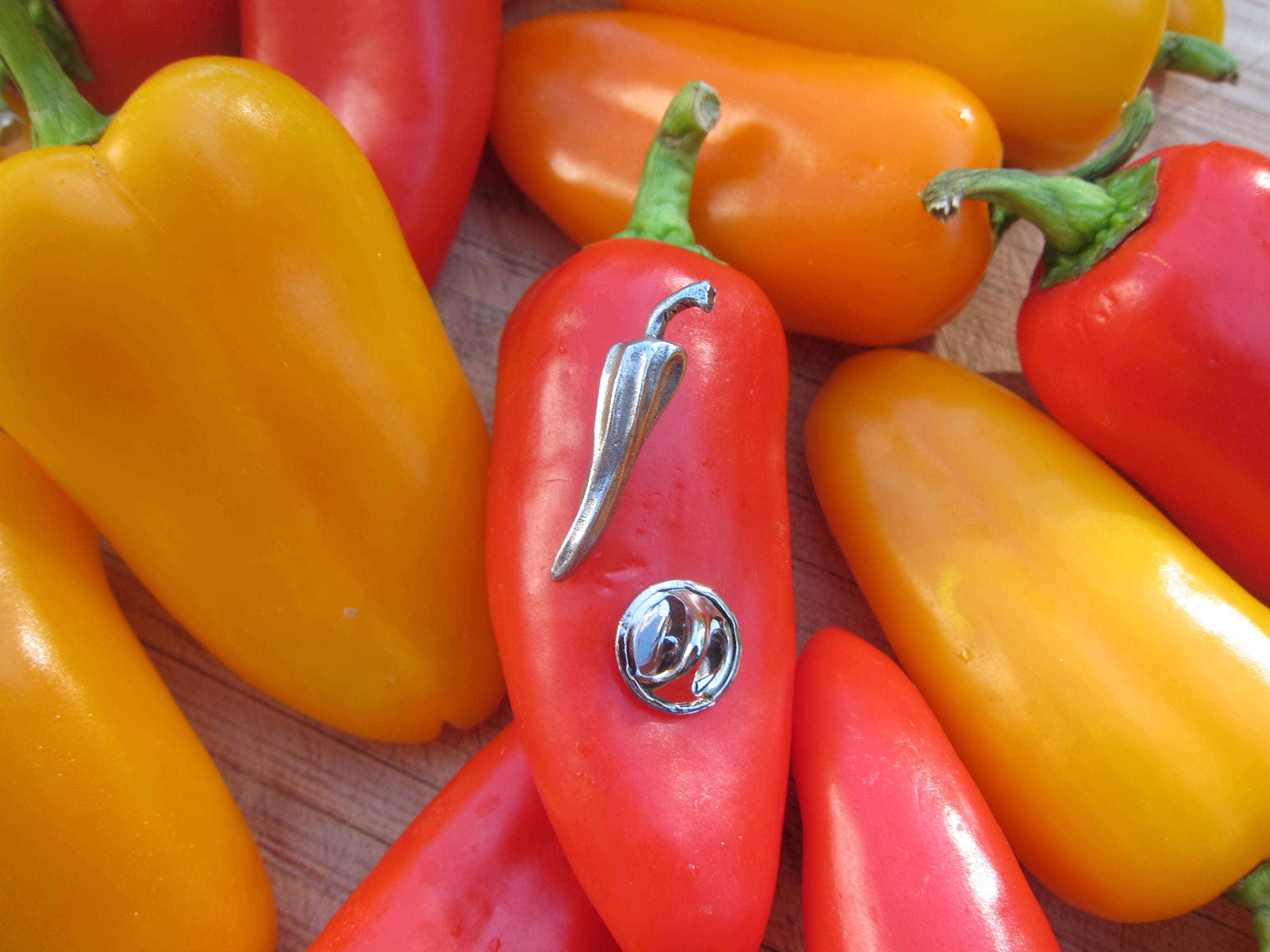 Chili Pepper Lapel Pin CC203 Chile Peppers Chili Pepper - Etsy