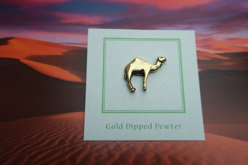 Gold Camel Lapel Pin CC593G Camel Desert Safari and Zoo - Etsy