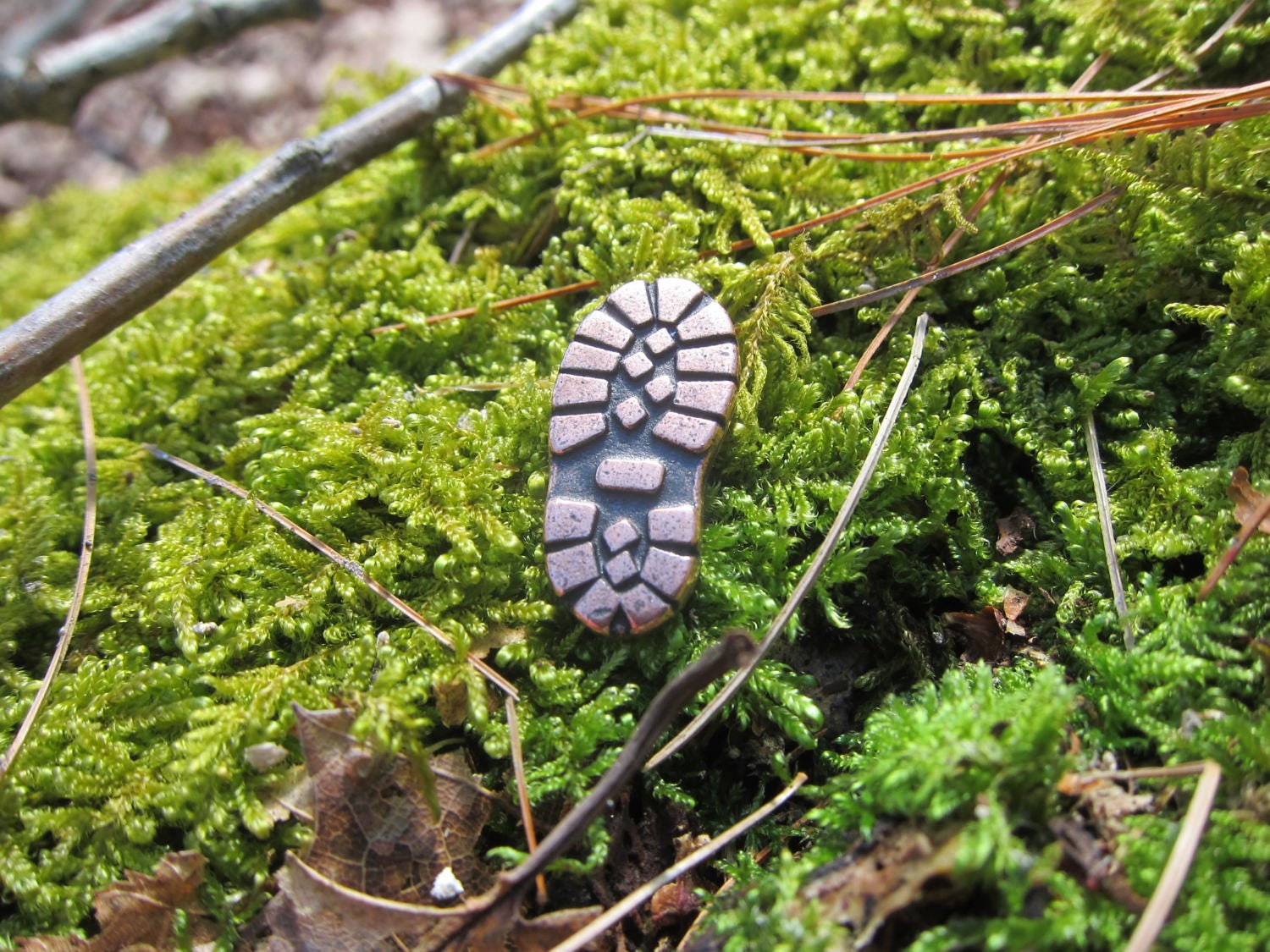 Copper Hiking Boot Lapel Pin CC522C Hiking Nature Woods | Etsy