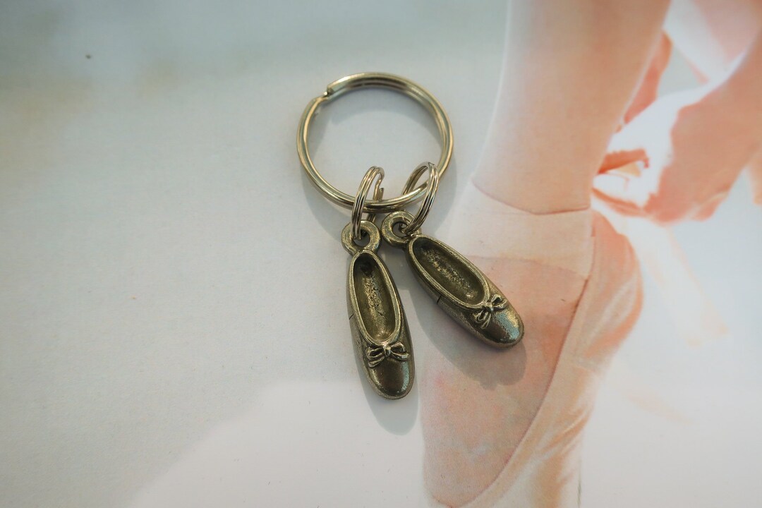 Ballet Slippers Keychain- K104- Dancer and Ballerina Gifts and ...