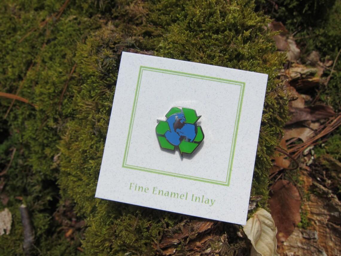 Recycle Earth Enamel Pin EP102 Reduce Reuse Recycle Earth - Etsy