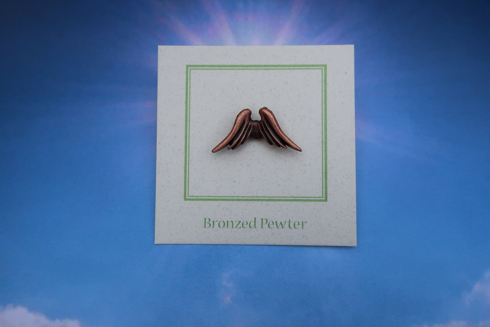 Copper Angel Wings Lapel Pin- CC487C- Angel, Angel Wings, Rememberance ...