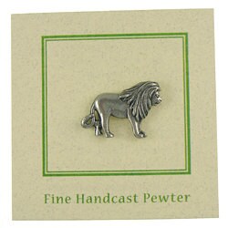 Lion Lapel Pin Cc247-safari and Zoo Animal Pewter Pins | Etsy