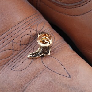 Gold Cowboy Boot Lapel Pin - CC220G- Cowboy, Rodeo, Western, and ...