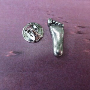Foot Pewter Lapel Pin- CC468- Foot, Orthopedic, Footprint, and Walk a ...