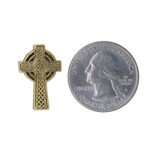 Gold Celtic Cross Lapel Pin-cc512g- Celtic, Irish, Gaelic, and Cross ...