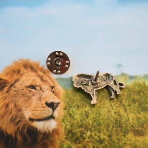 Lion Lapel Pin - Cc247-safari and Zoo Animal Pewter Pins - Etsy