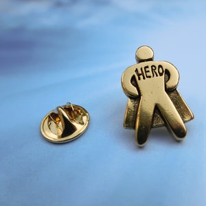Superhero Gold Dipped Pewter Lapel Pin- CC669G- Recognition and ...
