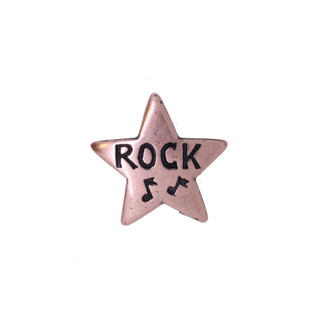 Rockstar Copper Lapel Pin CC585C Inspirational Lapel Pins Music Rock ...