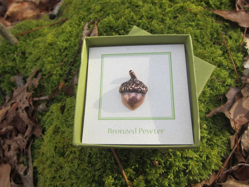 Copper Acorn Lapel Pin CC292C Nature Woods Hiking Acorn | Etsy