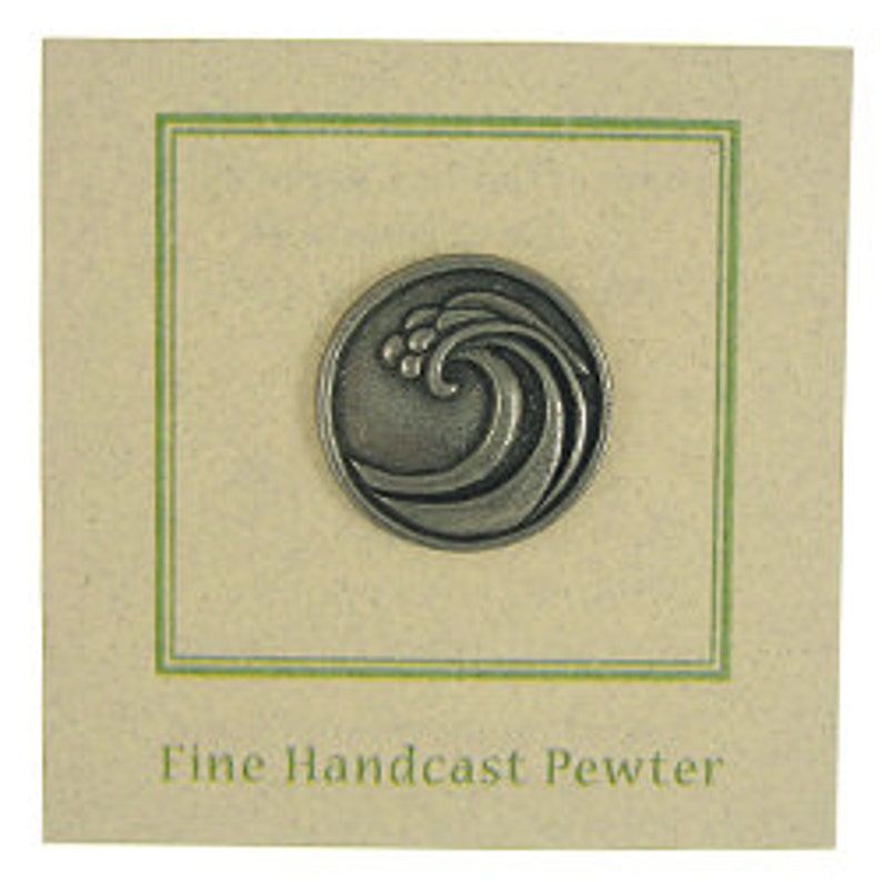 Wave Lapel Pin - CC503- Ocean, Waves, Swimming, and Beach Lapel Pins - Etsy