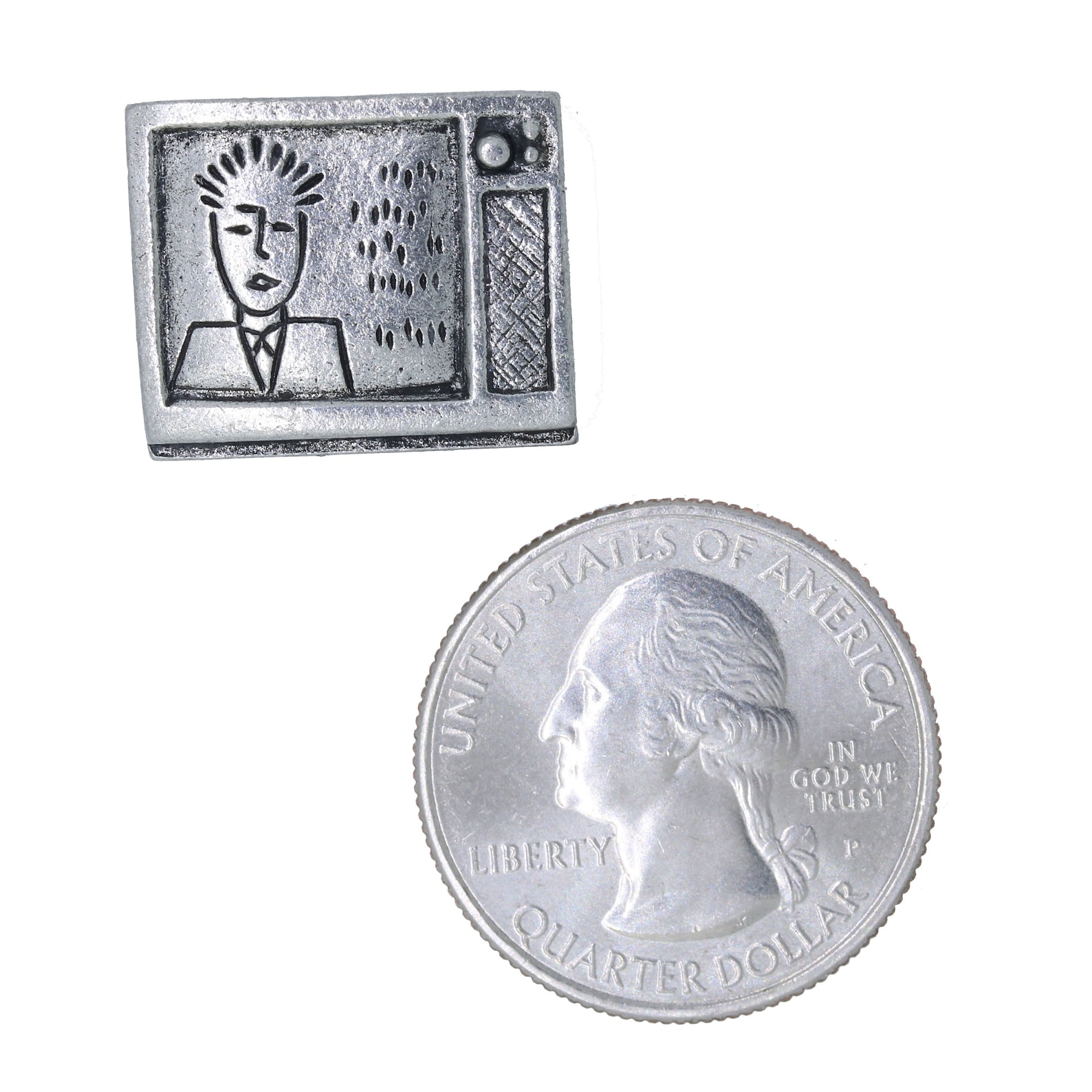 T.V. Talking Head Lapel Pin CC184 Television TV News - Etsy