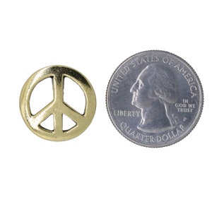 Gold Peace Sign Lapel Pin- CC370G- Peace, Peace Symbol, Love, and ...