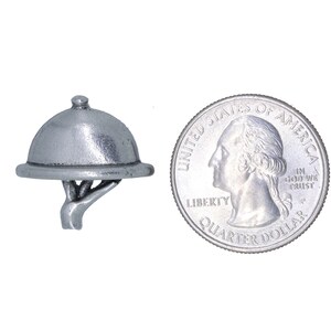 Waiter's Tray Pewter Lapel Pin CC476 Restaurant, Catering, Server, and ...