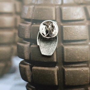 Grenade Pewter Lapel Pin- CC660- Explosives, Weapons, Bombs, War, WWI ...