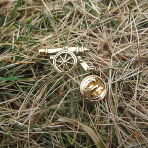 Gold Cannon Lapel Pin- CC340G- Artillery and War Weapons, Civil War ...