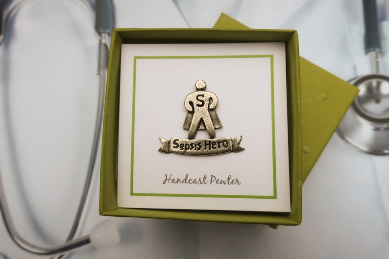 Sepsis Hero Lapel Pin- CC677- Recognizing the Symptoms of Sepsis Saves ...