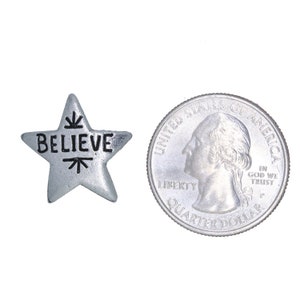 Believe Star Lapel Pin- CC513- Believe, Star, Motivational Pins - Etsy