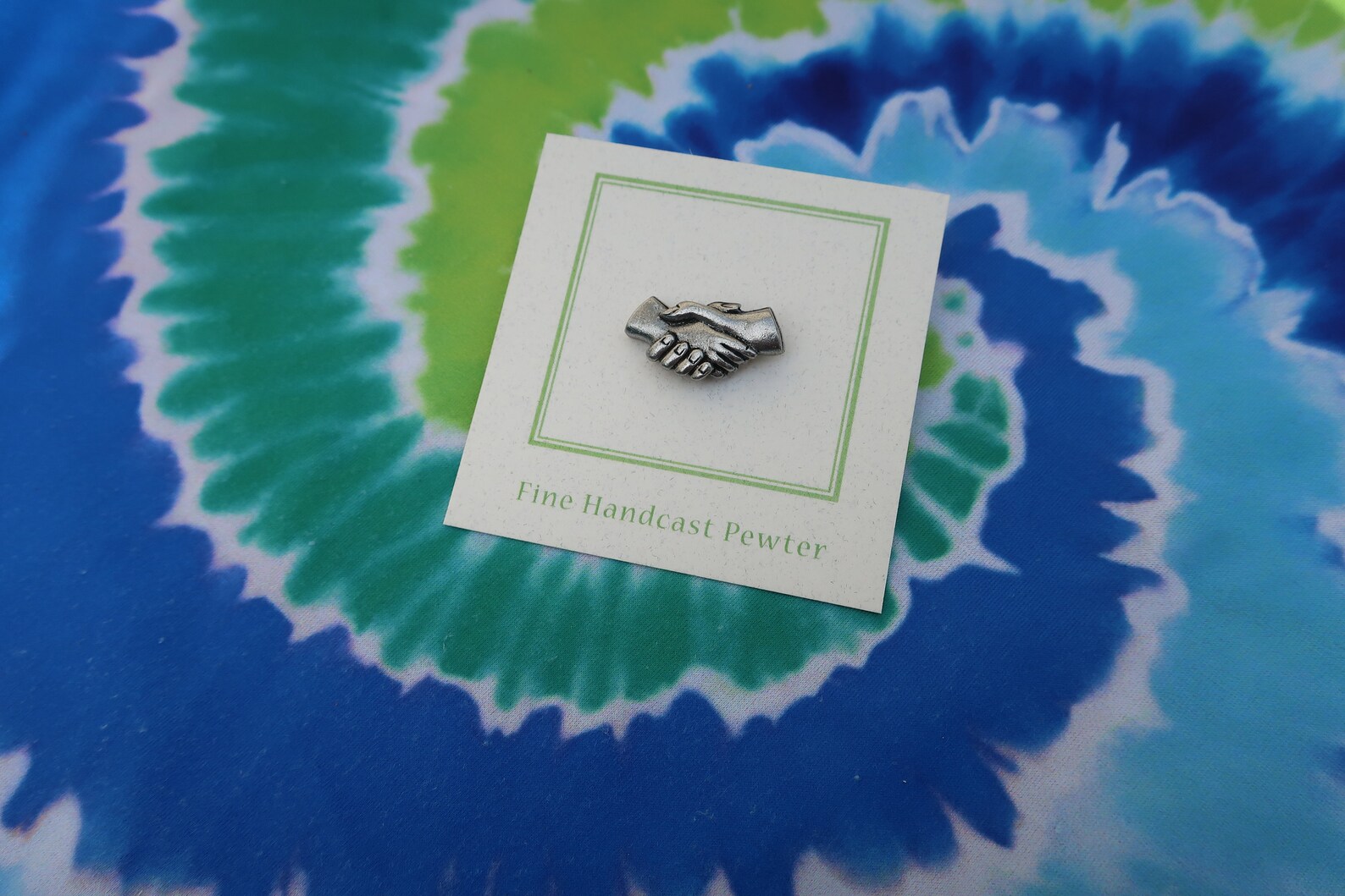 Handshake Lapel Pin CC371 Handshake Agreement Working | Etsy