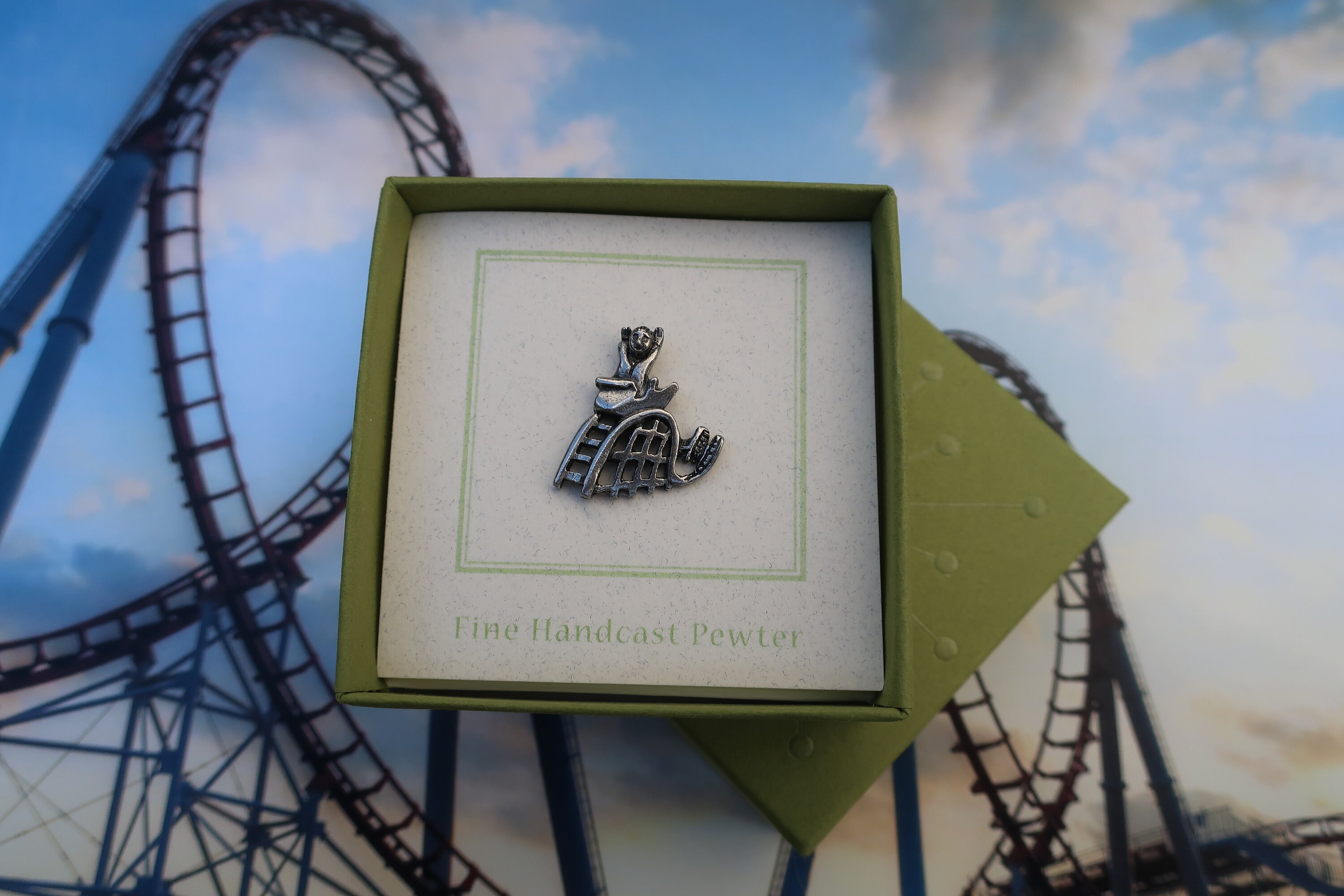 Roller Coaster Lapel Pin CC501 Amusement Carnival and | Etsy