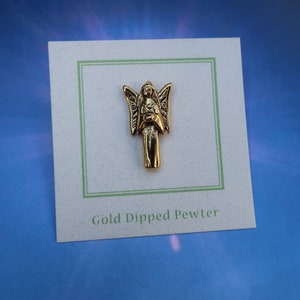 Gold Angel Lapel Pin-n CC330G- Angel, Angelic, Memorial, and Religious ...