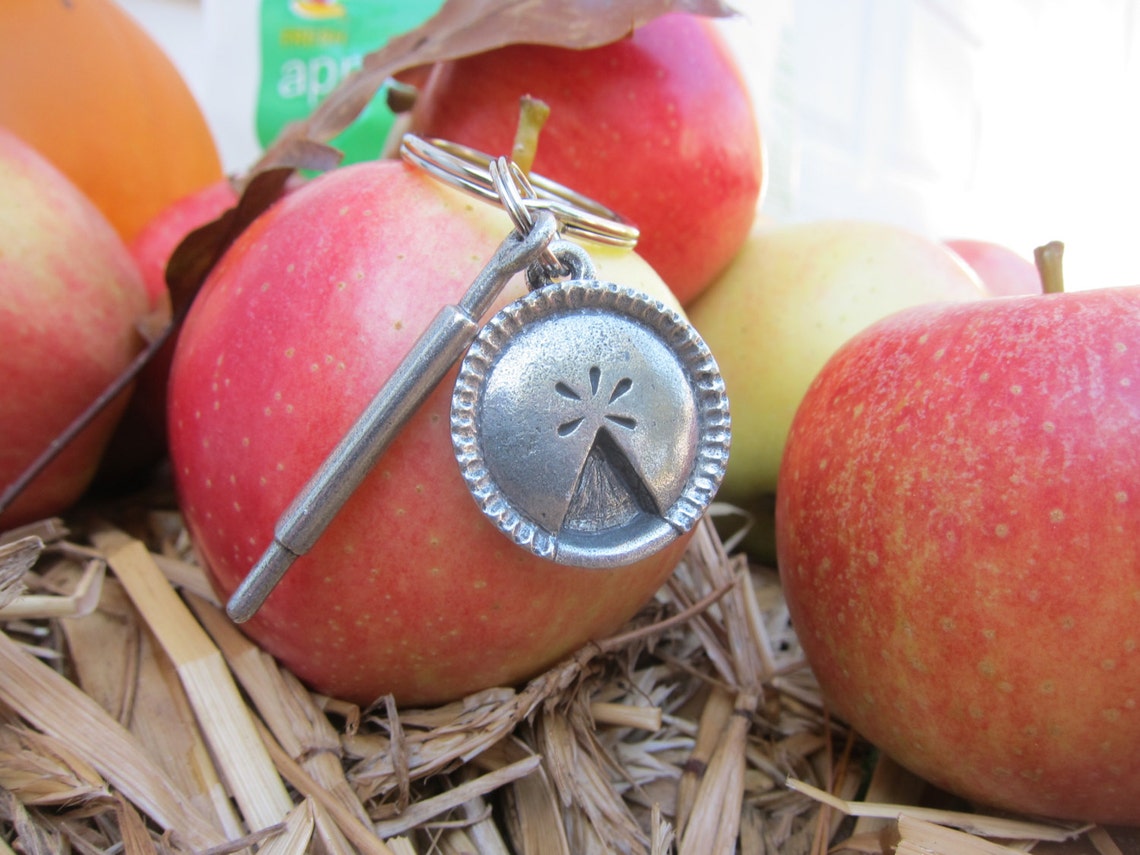 Pie and Rolling Pin Keychain K143 Baker Gift Pie Keychain - Etsy