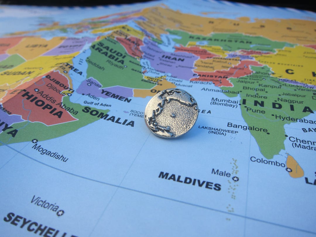 Pacific Rim Lapel Pin - CC290- Pacific Ocean, Pacific Basin, Globe and ...