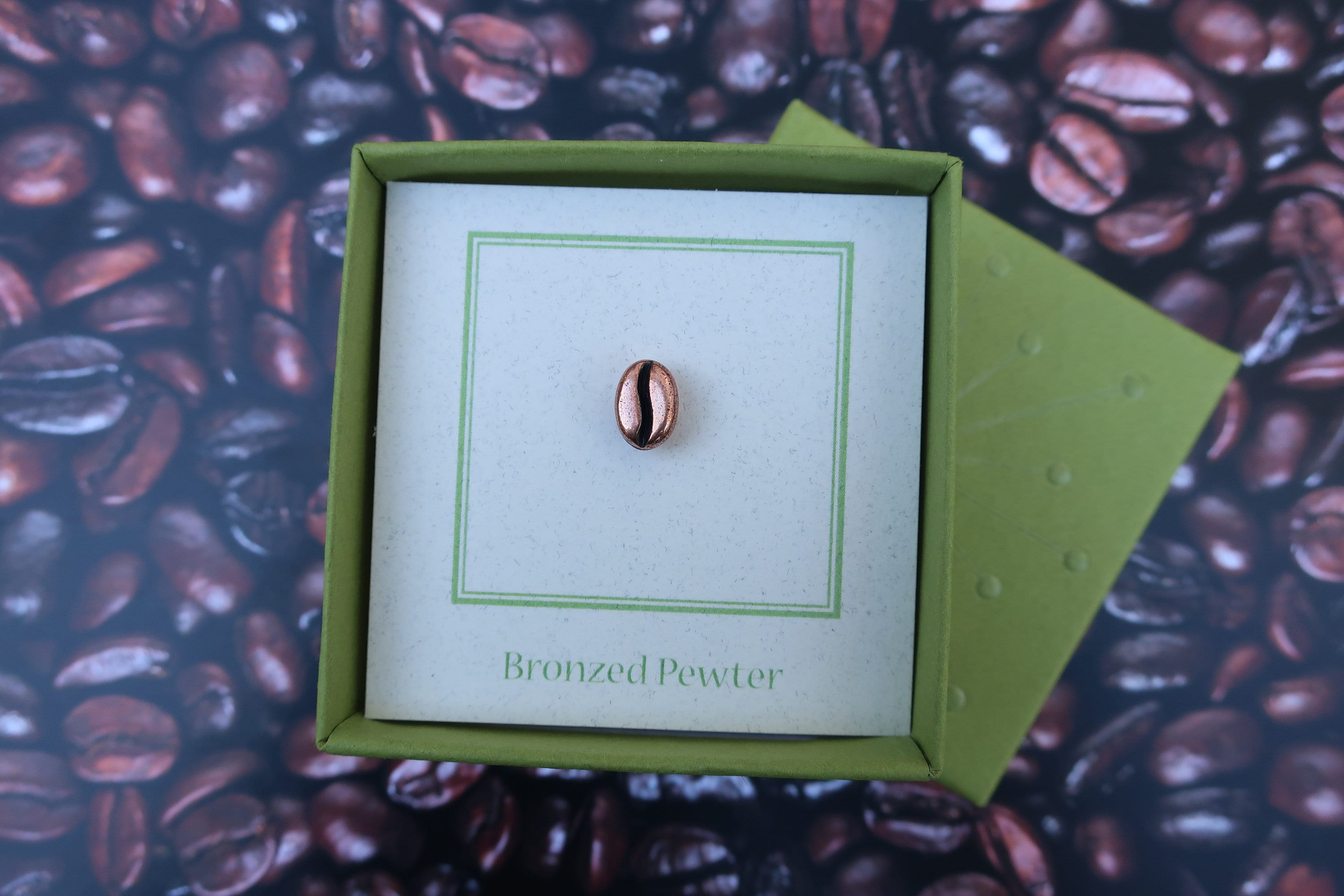 Copper Coffee Bean Lapel Pin CC244C Coffee Addict Coffee | Etsy