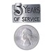 5 Years of Service Lapel Pins CC608 Employee and Volunteer Appreciation ...