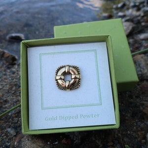 Gold Life Preserver Lapel Pin- CC435G- Water Safety, Flotation Device ...