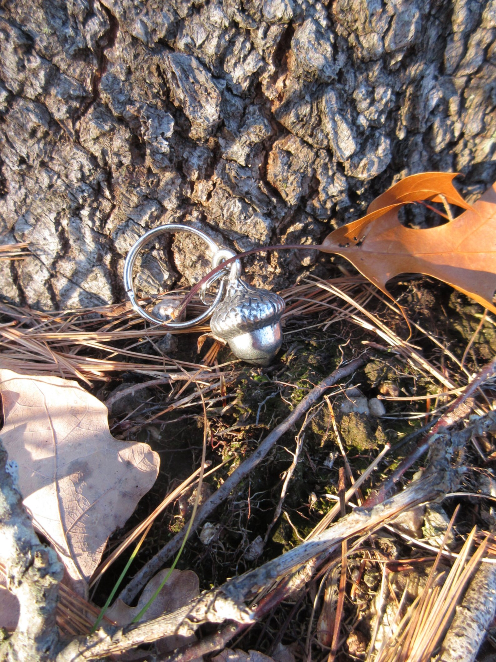 Acorn Keychain- K138- Fall Accessories- Fall Keyring- Acorn Things - Etsy