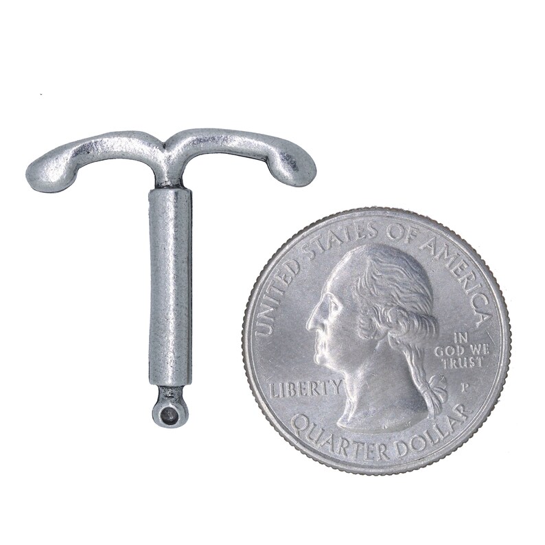 IUD Pewter Lapel Pin- CC636- Intrauterine Device, Contraception, Birth ...