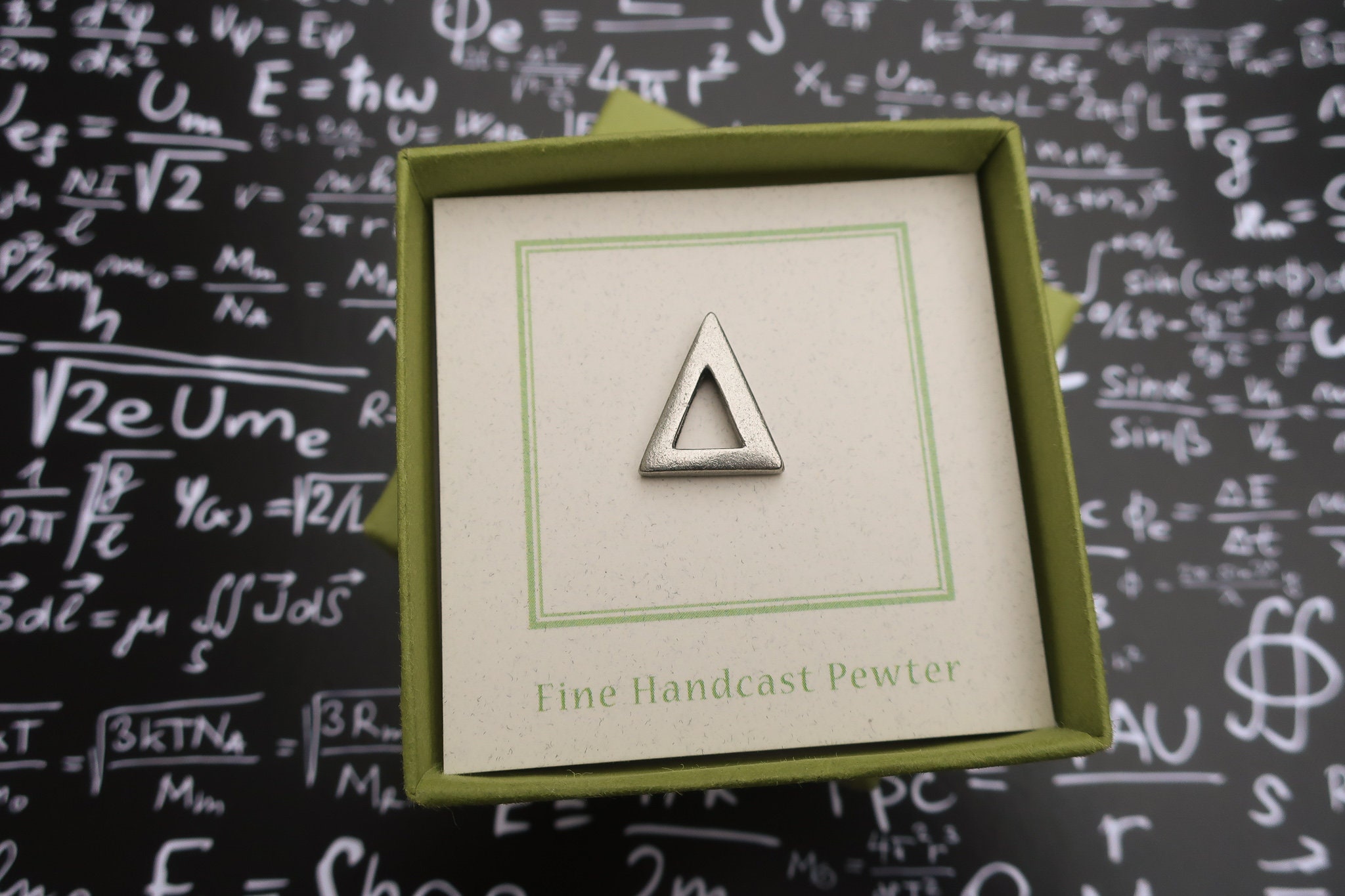 Delta Pewter Lapel Pin CC595 Mathematics Math Teacher - Etsy