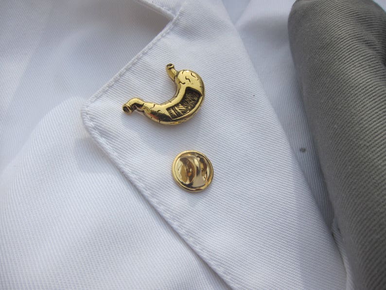 Gold Stomach Lapel Pin CC619G Medical and Anatomy Pins - Etsy Sweden