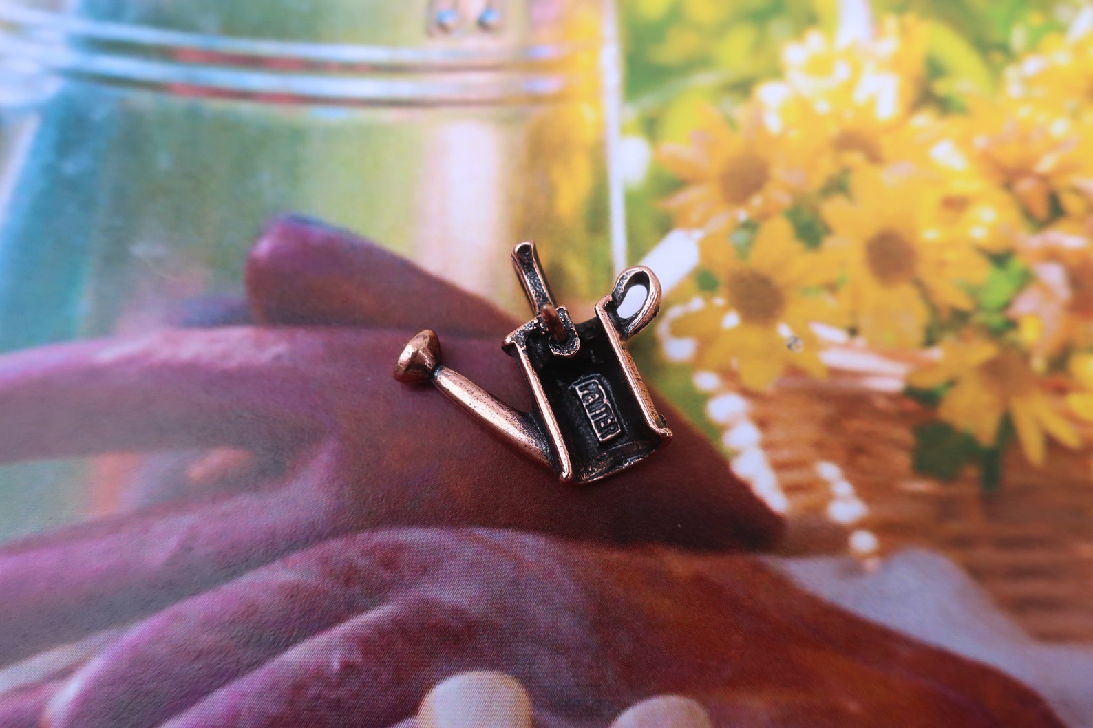 Watering Can Copper Dipped Pewter Lapel Pin- CC161C- Watering Can ...
