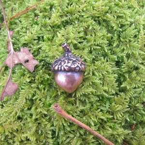Copper Acorn Lapel Pin- CC292C- Nature, Woods, Hiking, Acorn and Oak ...
