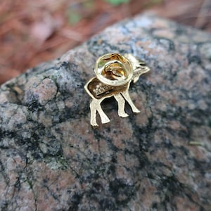 Moose Gold Dipped Pewter Lapel Pin - CC131G- Moose, Elk, Nature ...