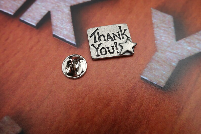 Thank You Lapel Pin CC555 Thank You Grateful Appreciation | Etsy