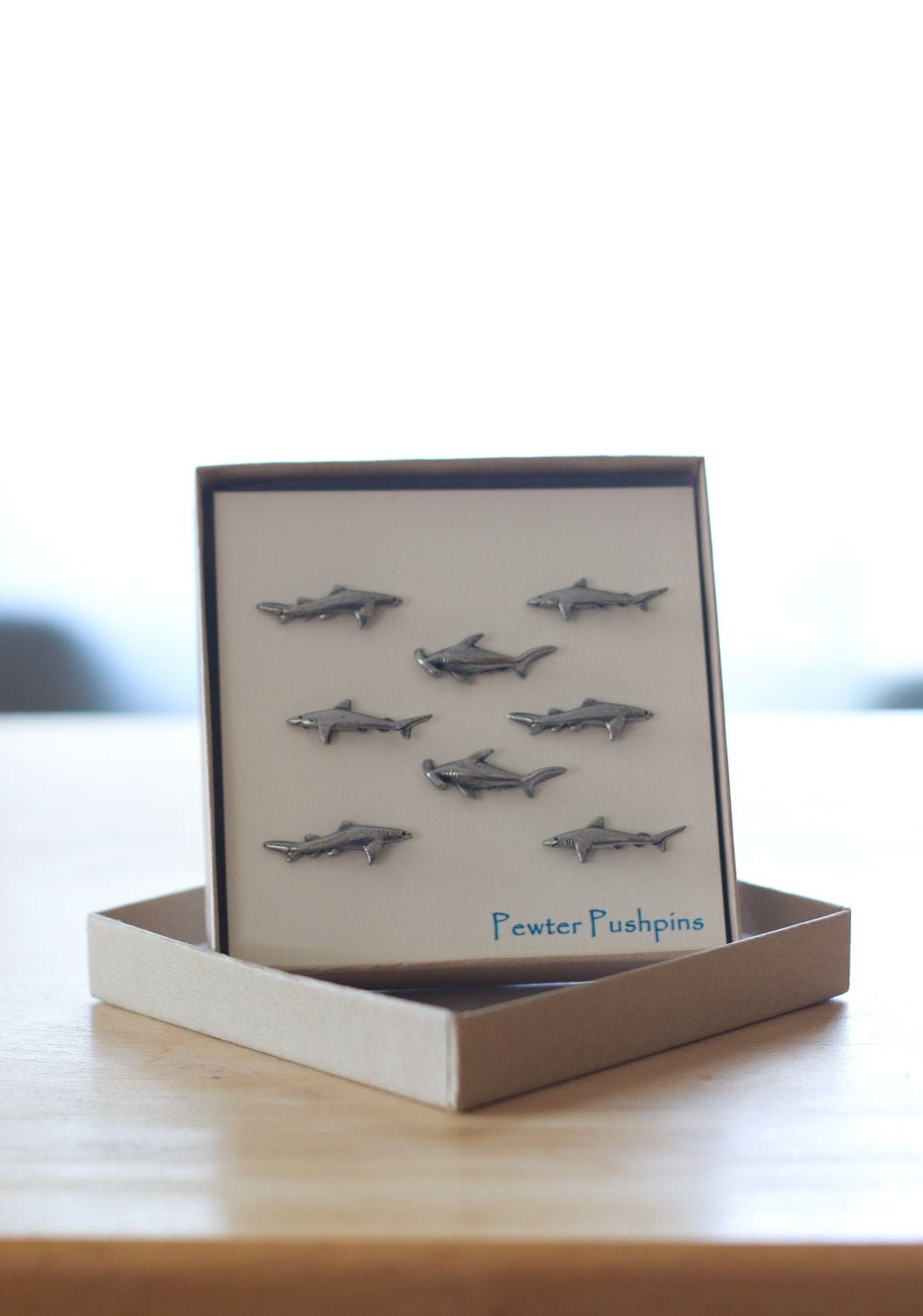 Shark Pushpins Home Office Shark Week Marine Biology | Etsy