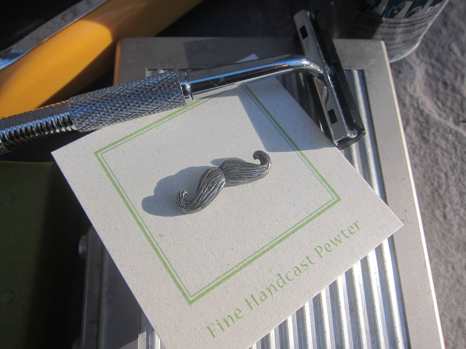 Moustache Lapel Pin CC624 Mustache Movember Men's | Etsy