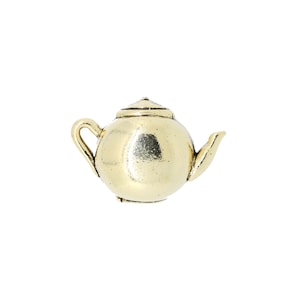 Gold Teapot Lapel Pin- CC146G- Tea, Tea Time, Tea Party Favors, and ...